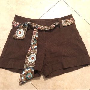 Cache | Shorts | Cache Brown Shorts Size 2 | Poshmark